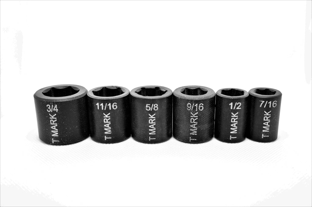 SAE 6 Piece 3/8-in Drive Non-Conductive Composite Socket Set – T MARK ...